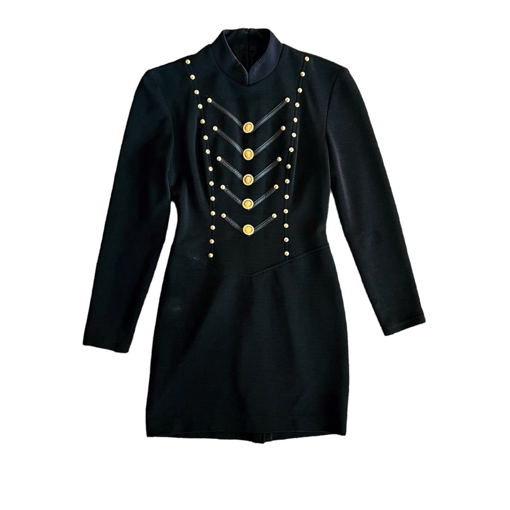 Joseph Ribcoff Vintage Military Style Dress - Gem
